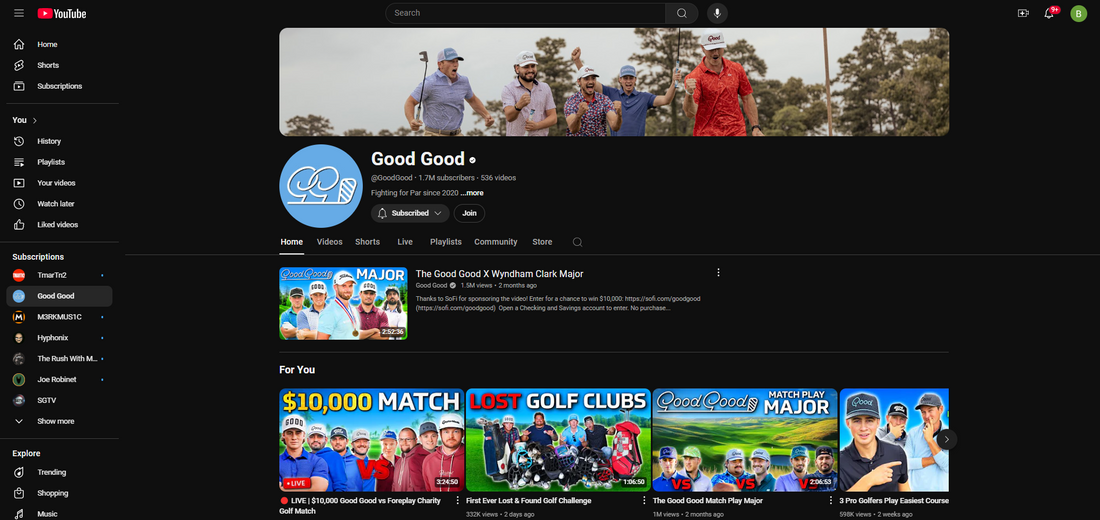 Top YouTube Channels for Golf Enthusiasts – The Loyal Caddy